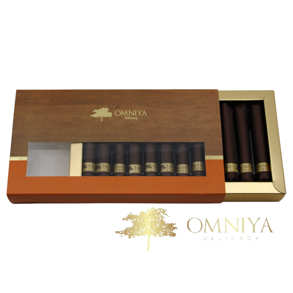 OMNIYA Delicacy Chocolate Cigar Box 12 Pieces Milk Chocolate Cigars (5
