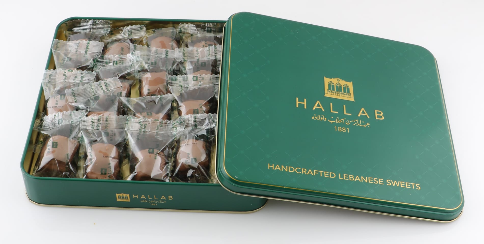 HALLAB Baklava Peanut Dipped in Chocolate (380g With Gift Box)