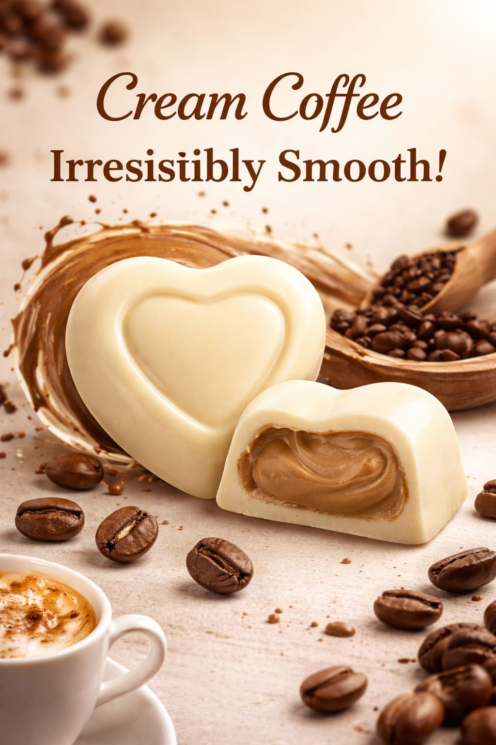 Heart-Shaped Assorted Chocolates – Cream-Filled Chocolate Gift Box wit